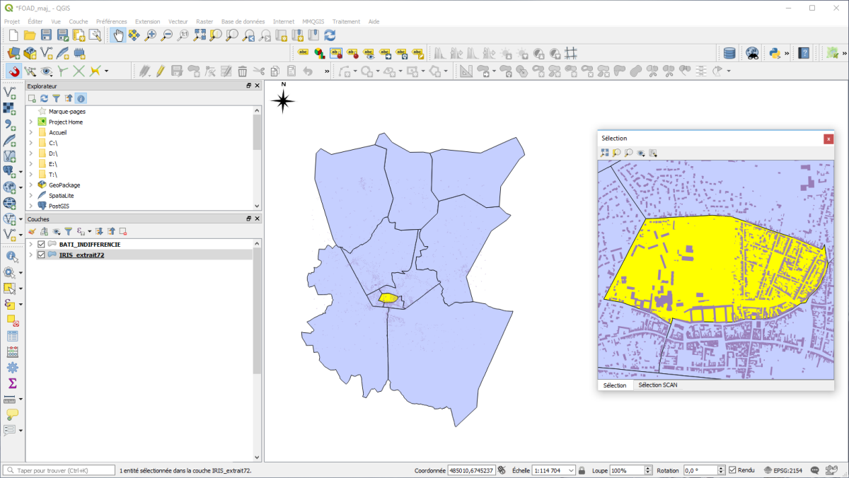 Les vues cartographiques [3 - Navigation Sélection]