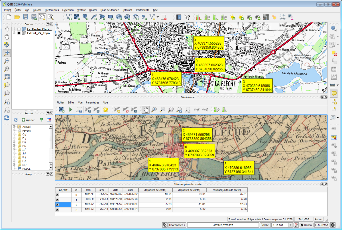 Le géoréférencement [9 - Traitement des données Raster]