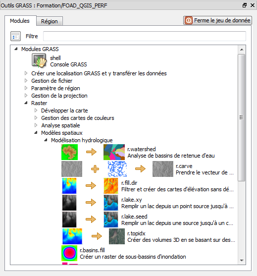 Interfaçage GRASS - QGIS [9 - Grass]